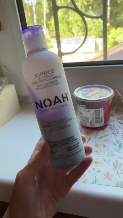 NOAH FOR YOUR NATURAL BEAUTY Шампунь для волос против желтизны с ...