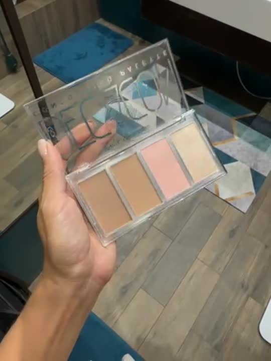 Палетки для лица INFLUENCE BEAUTY Палетка контуринга со схемой золотого ...