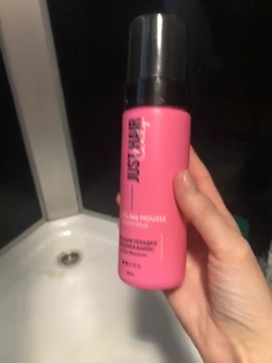 Для кудрявых волос JUST HAIR Пенка для укладки вьющихся волос, средняя ...