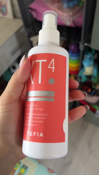 TEFIA Текстурирующий спрей с морской солью сильной фиксации, STYLE.UP ...
