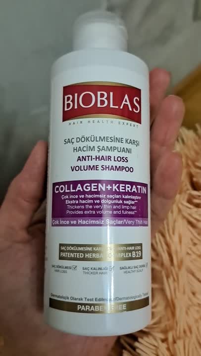BIOBLAS Шампунь мини для придания объема тонким волосам, против ...