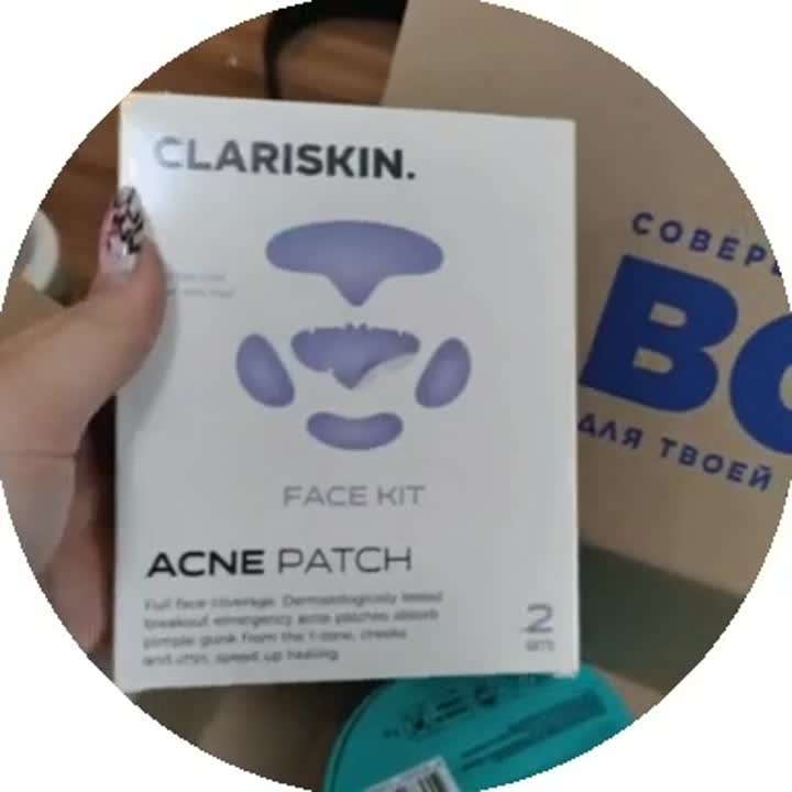 CLARISKIN Face Kit Набор гидроколлоидных патчей от акне для всего лица ...