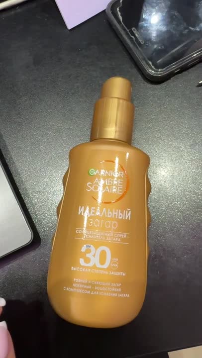 GARNIER Солнцезащитный спрей-проявитель загара для тела, водостойкий ...