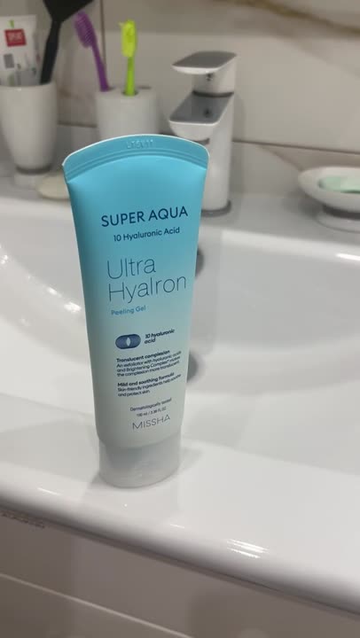 MISSHA Гель-скатка Super Aqua Ultra Hyalron пилинг с кислотами, 100 мл ...
