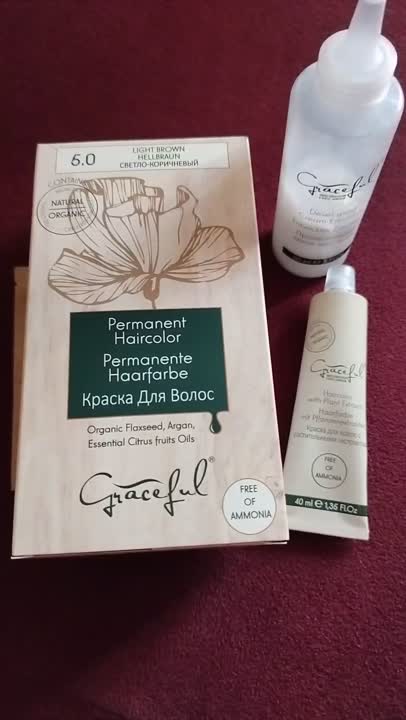 GRACEFUL Краска для волос GRACEFUL PERMANENT HAIRCOLOR, № 6.4 Медно ...